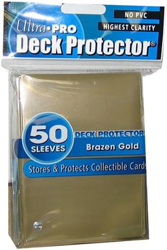 Amazon.com: Card Sleeves - 'Brazen Gold' Pack - 50 Sleeves : Everything ...