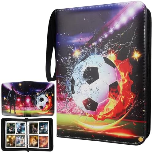 LUFEIS Football Card Holder, 400 Pockets Trading Card Album for ...
