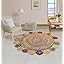 Amazon.com: GRUHUM Round Jute Cotton Area Rug 8ft Handwoven Natural ...