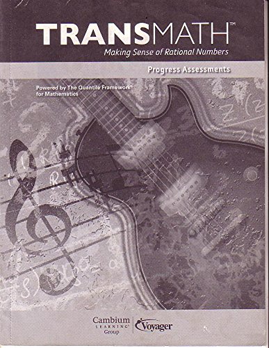 TRANSMATH MAKING SENSE OF RATIOANL NUMBERS(PROGRESSIVE ASSESSMENT ...