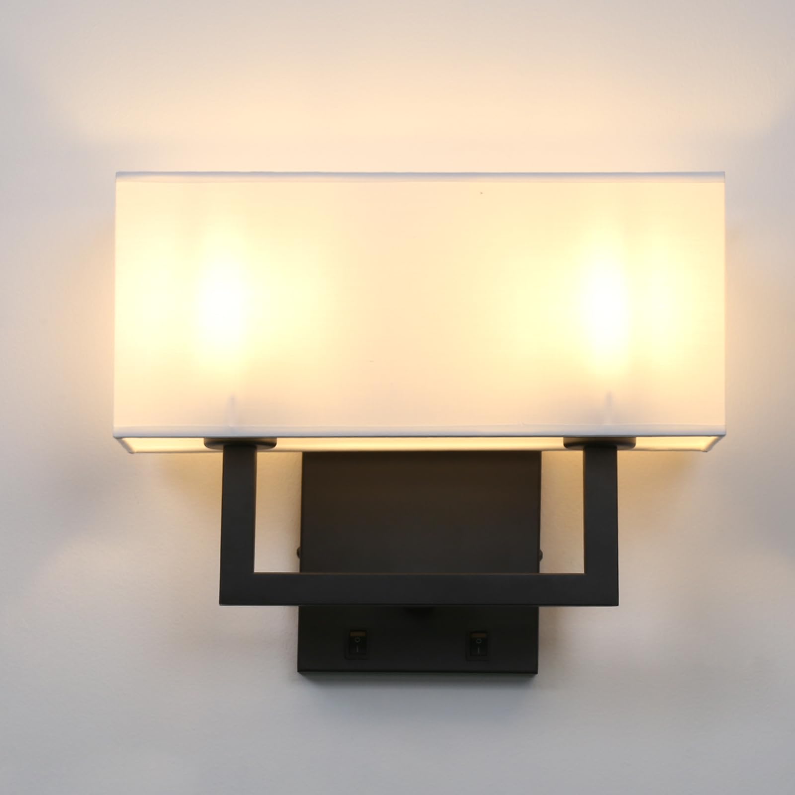 Yosoan Indoor Bedside Wall Sconce with On Off Switch, Modern Boho ...