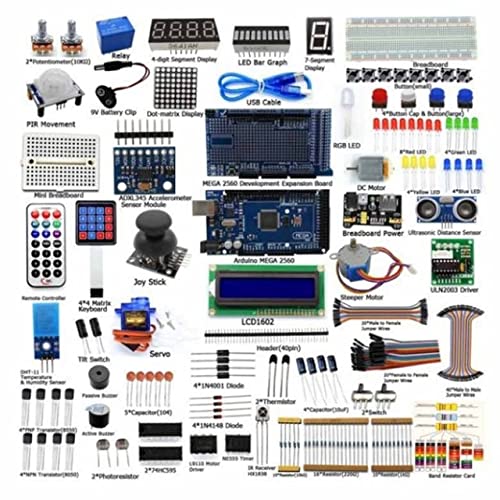 Buy New Upgraded Complete Arduino Starter Kit with Mega2560, LCD1602 ...