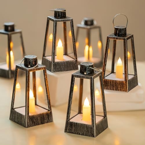 Amazon.com: Reperla Mini Lantern Decorative 12Pcs Small Lanterns with ...