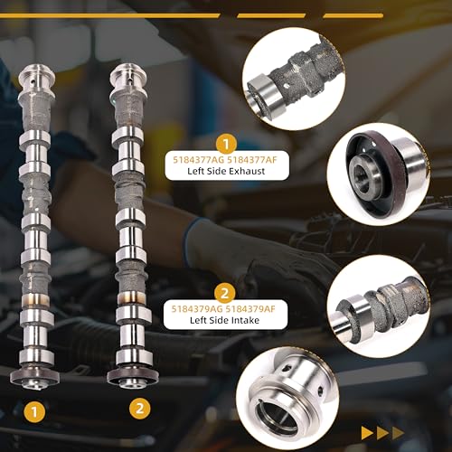Left Side Exhaust & Intake Engine Camshaft Set,5184377AG 5184379AG,for ...