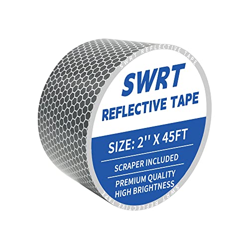 Snapklik.com : Reflective Tape White Silver 2 Inch X 45 Feet High ...