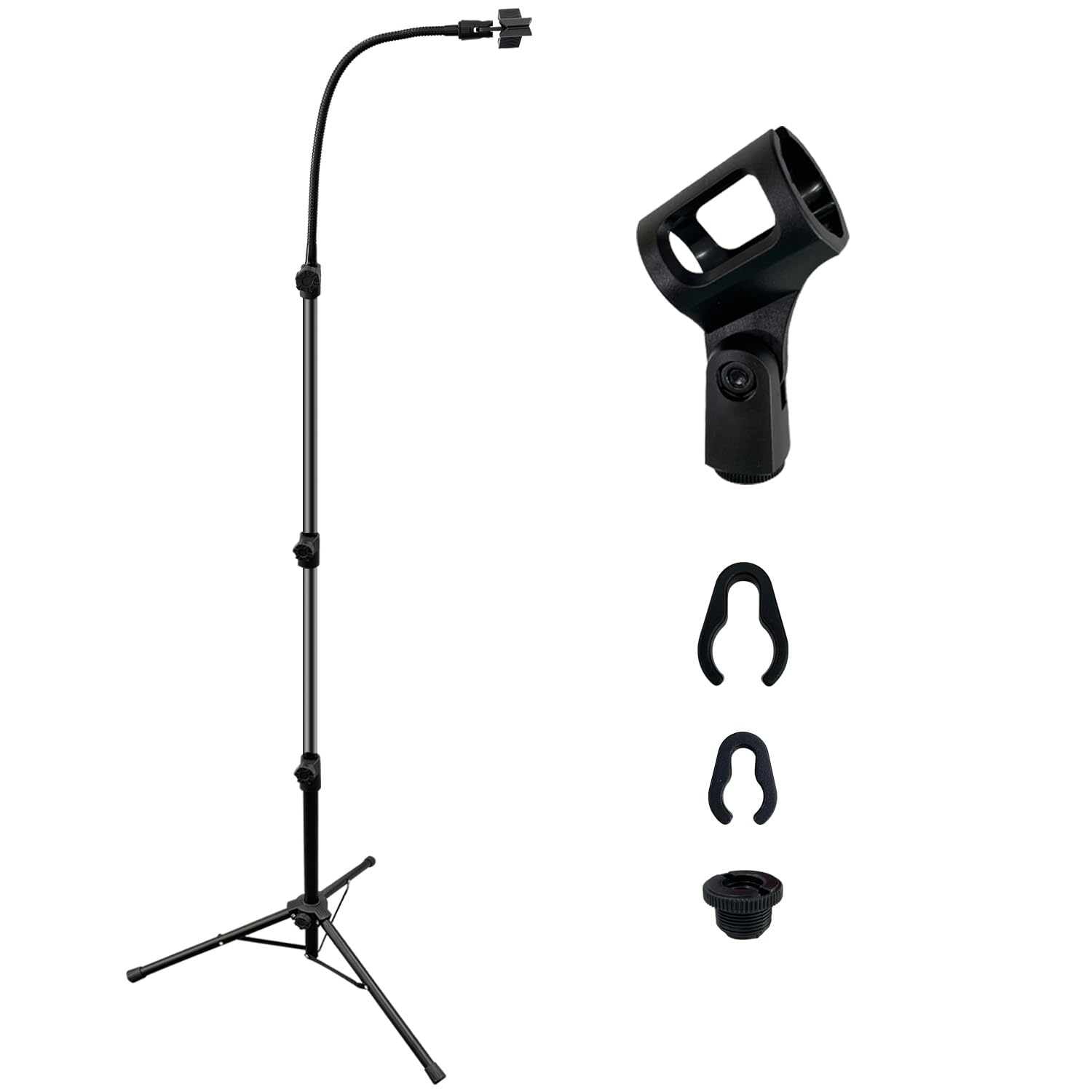 Amazon.com: Sutekus Microphone Stand Boom Mic Stand Tripod Gooseneck ...