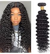 Amazon.com : Deep Wave Bundles Human Hair 18 20 22 Inch Water Wave ...