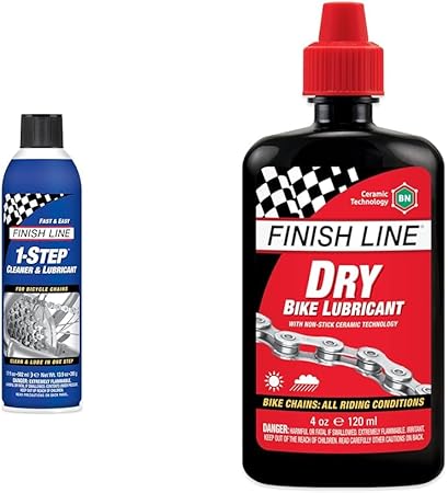 Amazon.com : Finish Line 1-Step Cleaner and Lubricant 17-Ounce & Dry ...