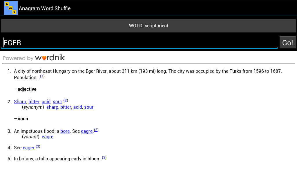 Anagram Word Shuffle - App on the Amazon Appstore