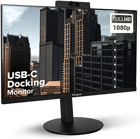 Targus 24-inch USB-C Docking Computer Monitor w/ 100W PD, Adjustable ...