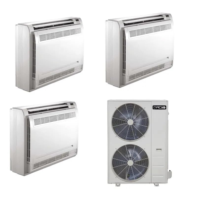 Amazon.com: 55,000 BTU 21.3 SEER2 ACiQ 3-Zone Floor Mounted Mini Split ...