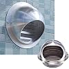 Ventilation Grill Hood Ducting Vent Cowl, 304 Stainless Steel Round ...
