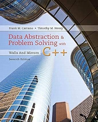 Amazon.com: Data Abstraction & Problem Solving with C++: Walls and ...