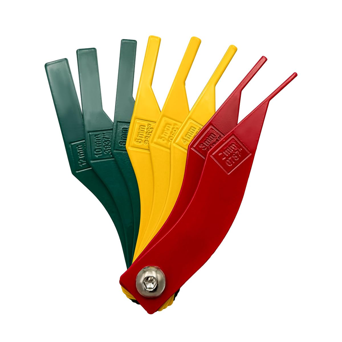 Amazon.com: Suvnie Brake Lining Thickness Gauge, 8 Pieces Car Brake Pad ...