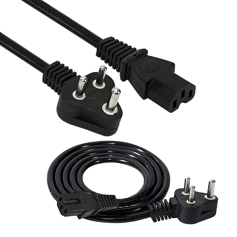 Exxelo Computer Power Cable Cord for Desktops PC and Printers/Monitor ...