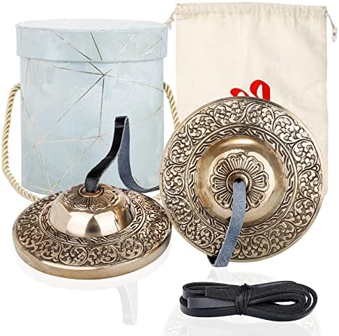 Amazon.com: ZenBless 3.5inch Tibetan Tingsha Cymbals 2pcs, Meditation ...