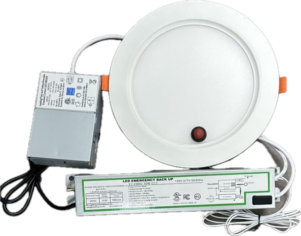 E2 Lighting - LED Downlight with 90-Min Emergency Battery Backup ...