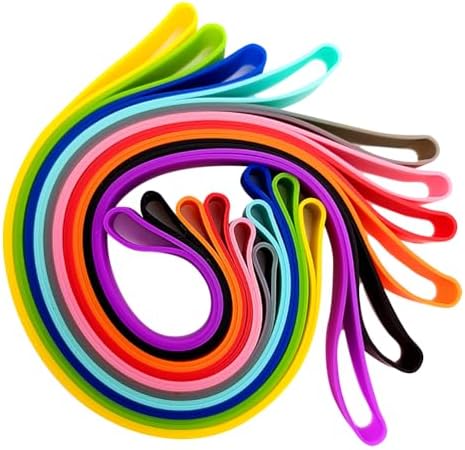 JIHUOO 10 Pcs Extra Large Silicone Bands Rubber Wrapping Bands Big ...