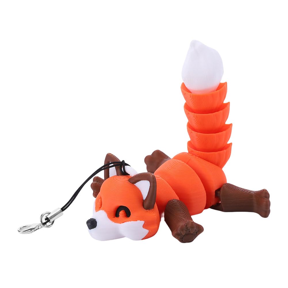 Amazon.com: SHUWND 3D Printed Articulating Fox Sculpture,1PCS 3D ...