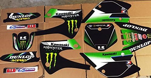 Amazon.com: Kawasaki KX 85 00-13 Graphics with backgrounds Team Racing ...