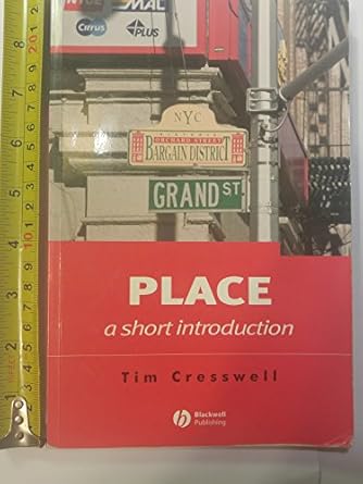 Amazon.com: Place: A Short Introduction: 9781405106726: Tim Cresswell ...