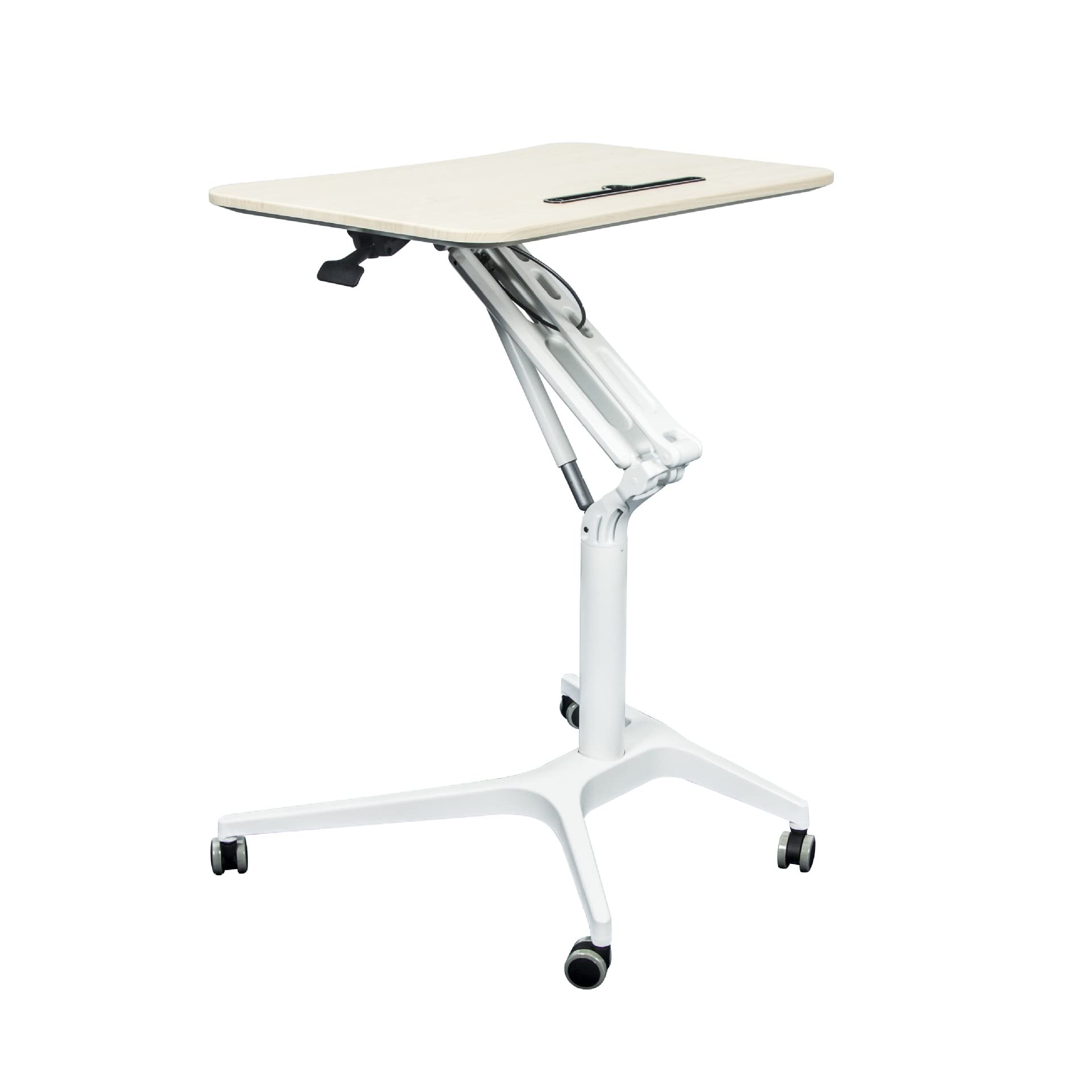 Amazon.com : Mobile Standing Desk Height Adjustable Pneumatic Rolling ...