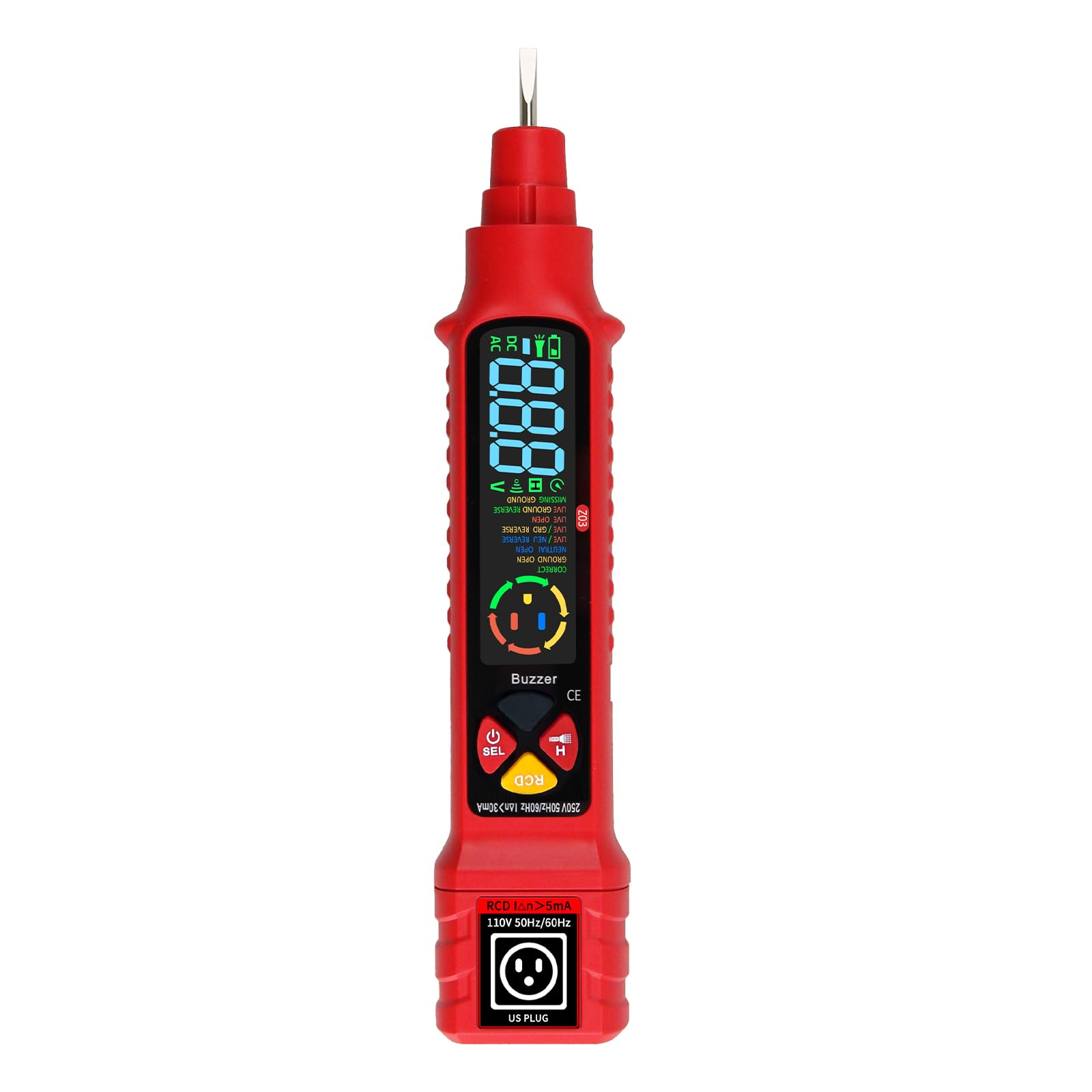 Voltage Tester Non Contact Voltage Tester Dual Range Ac 2 | Desertcart ...