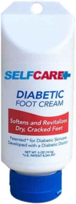 Amazon.com : SelfCare+ Diabetic Foot Cream For Dry Cracked Feet. Leaves ...