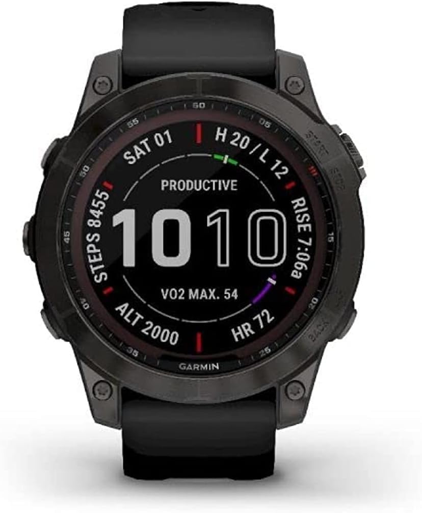 Garmin Fenix 7 Sapphire Solar, reloj inteligente de aventura, con ...