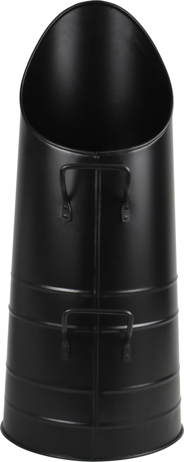 Galvanised Coal Scuttle Hammered Fireplace Fireside Coal Bucket 21 ...