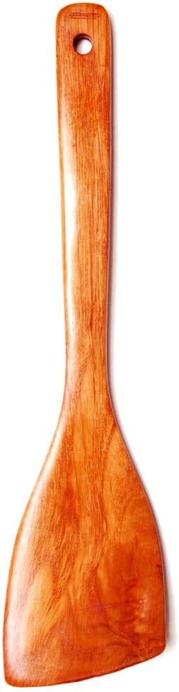 Amazon.com: Luxxii (1 Pack) 12.75" Wooden Cooking Turner for Mixing ...