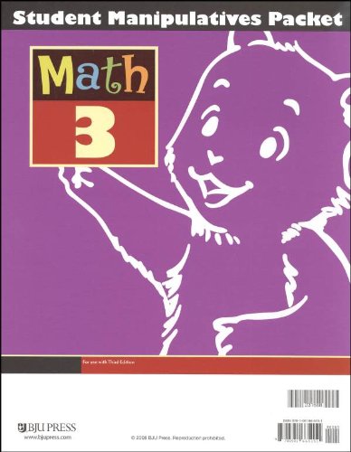 Math 3 Student Manipulative Packet 3rd Edition: Bob Jones University ...