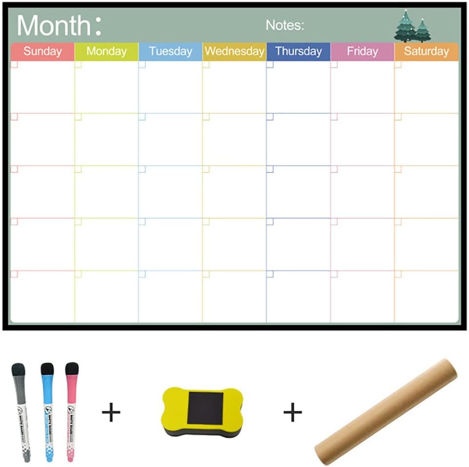 Amazon.com : Whiteboard Calendar Set, Magnetic 11 x 16in, Dry Erase ...
