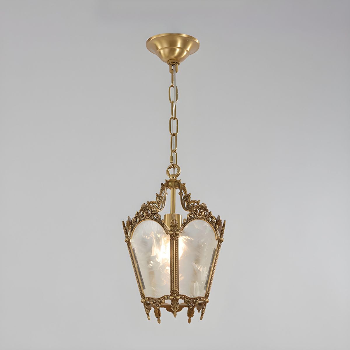 OTTOSON Etched Glass Vintage Pendant Light SEEAIRSHOP Antique Style ...