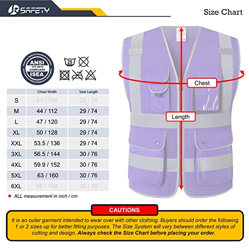 Snapklik.com : JKSafety 9 Pockets High Visibility Safety Vest For Men ...