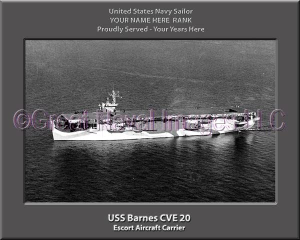 CVE20 USS Barnes CVE 20 Photo: Great Naval Images: Amazon.com: Books