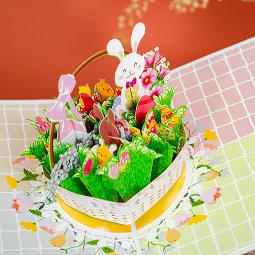Amazon.com : CraftVie Greeting 3D Pop Up Card - Animal & Flower ...