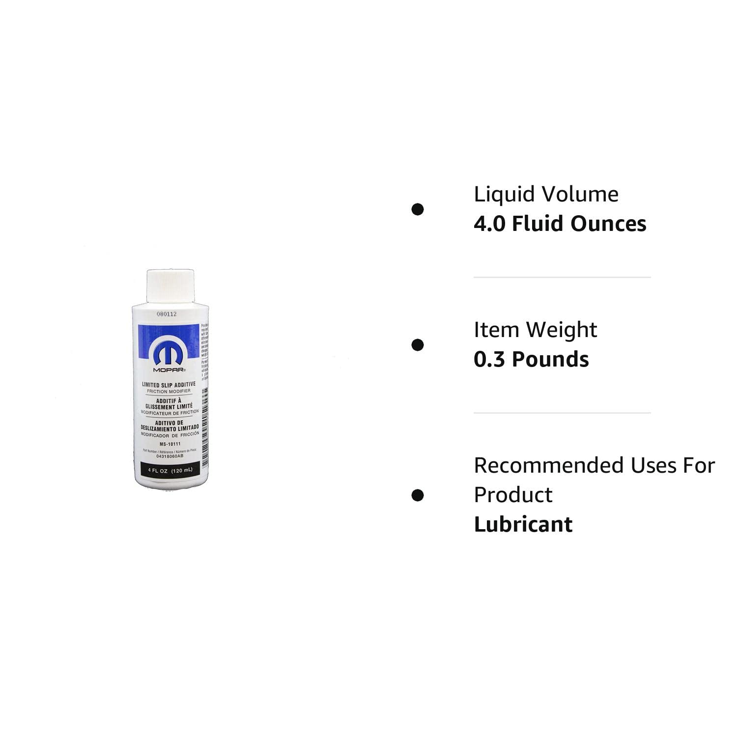 Mopar Eje lubricante 4318060Ad – Yaxa Colombia