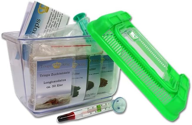 Triops King Urzeitkrebse Einsteiger Set II 50 Eier und einem grünen ...