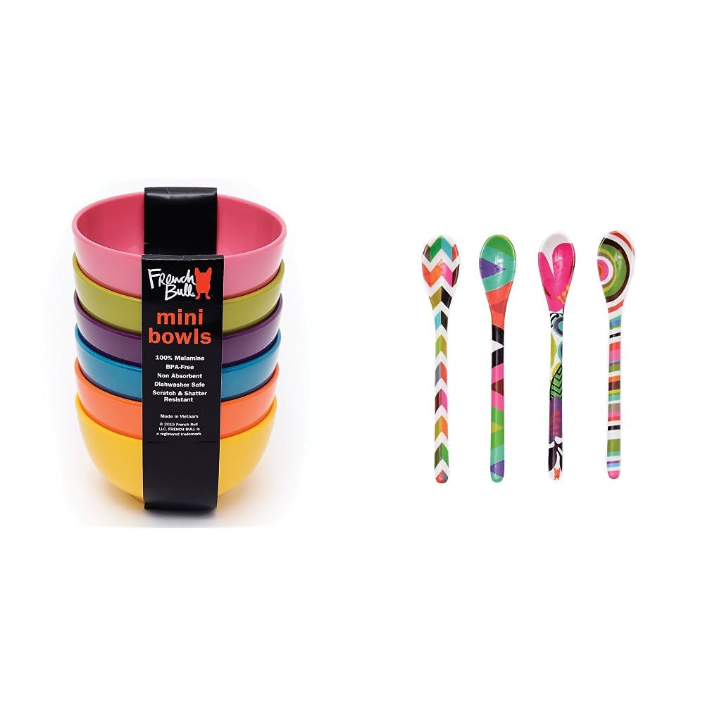 Amazon.com: French Bull Melamine Mini Bowls for Snacks, Side Dishes ...
