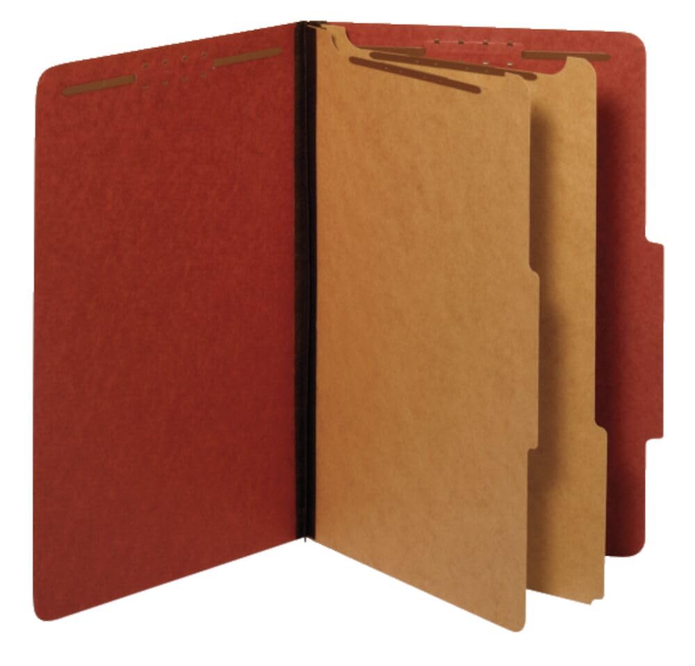 Pendaflex File Folders, Classification Organizers, 2 Dividers, 2/5 Cut ...