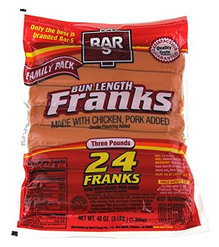 Amazon.com: Bar S Bun Length Franks, 3 lb : Grocery & Gourmet Food
