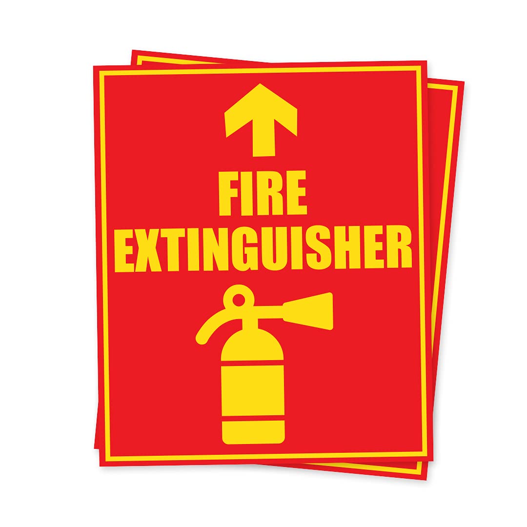 Buy Custom Decals 2x Fire Extinguisher self adhesive vinyl sticker for ...