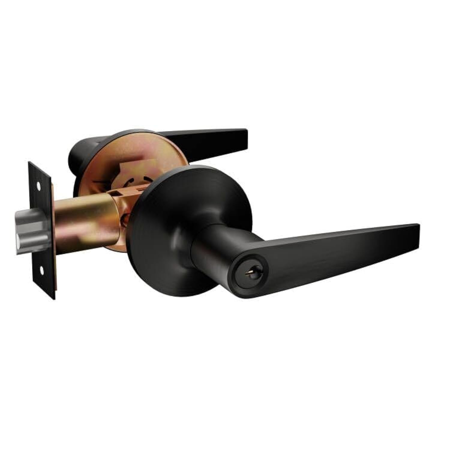 1 Pack of MANREN Lever Keyed Entry Door Lever Handle Lock, Universal ...