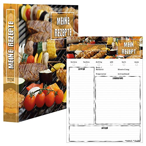 PRICARO Recipe Folder with Recipe Block “BBQ”, A4 – BigaMart