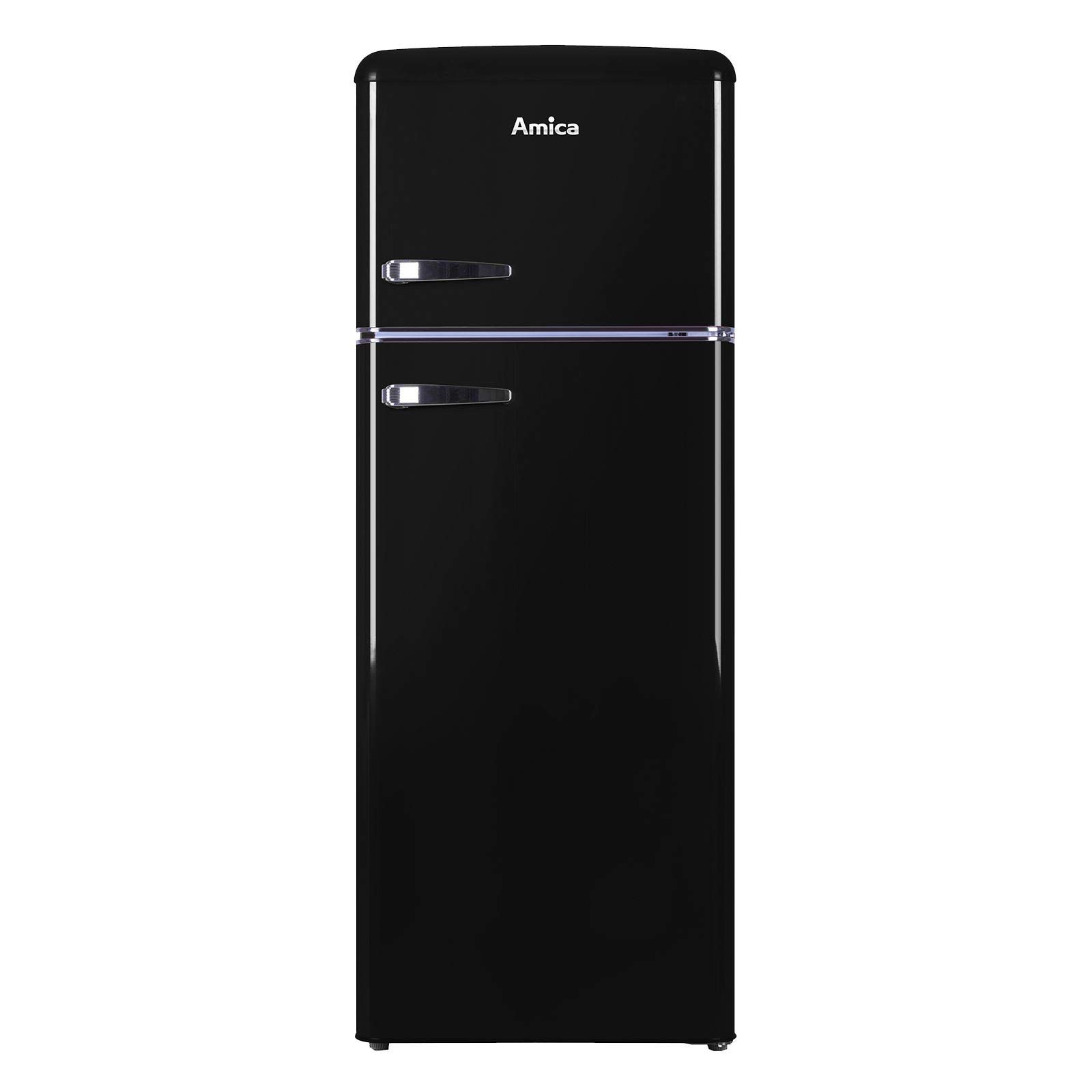 Amica FDR2213B Fridge Freezer Retro Style Freestanding 55 Centimeter ...