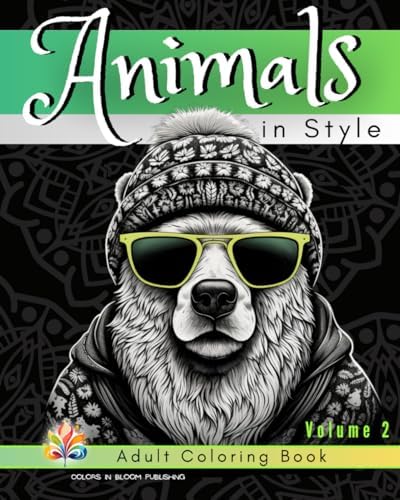 Amazon.com: Animals in Style Volume 2: Adult Coloring Book: relaxing ...