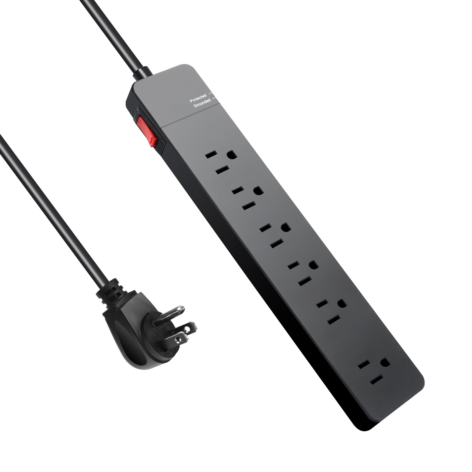 EXTRASTAR 6 Outlet Power Bar with Surge Protector, Extension Cord 4 ...