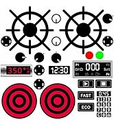 Amazon.com: Play Kitchen Decals - Cooker, Microwave, Oven Stickers ...