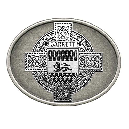 Amazon.com: Garrett Irish Coat of Arms Regular Belt Buckle : Clothing ...